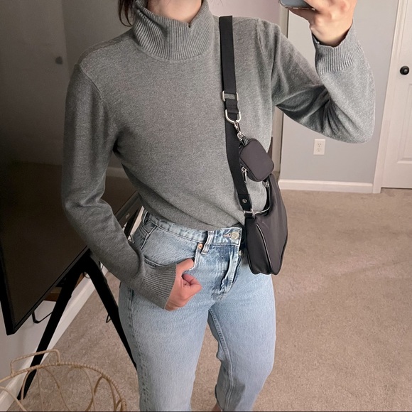 Zara | Sweaters | Joseph A Charcoal Grey Turtleneck | Poshmark